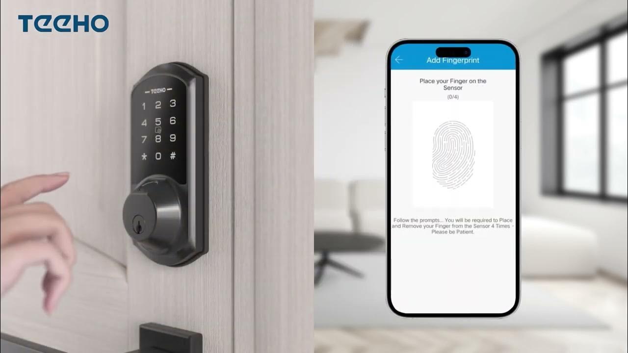 TEEHO Smart Lock Program Video Add Fingerprint - YouTube