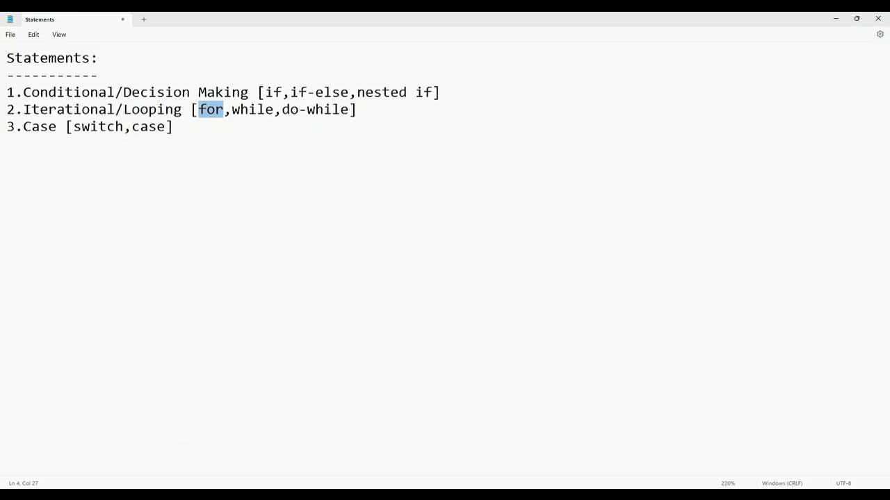Statements in Java | Core Java - YouTube