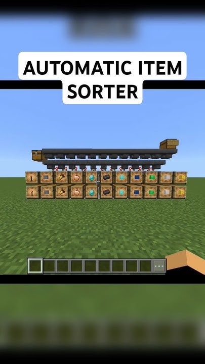 MINECRAFT Automatic Item Sorter 😁 #minecraft #shorts - YouTube