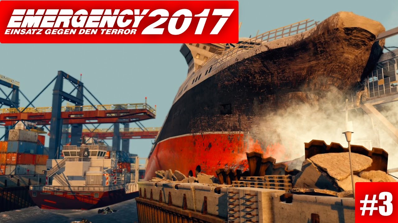 EMERGENCY 2017 #3: Schiff rast in Hamburger Hafen! I Gameplay EMERGENCY ...