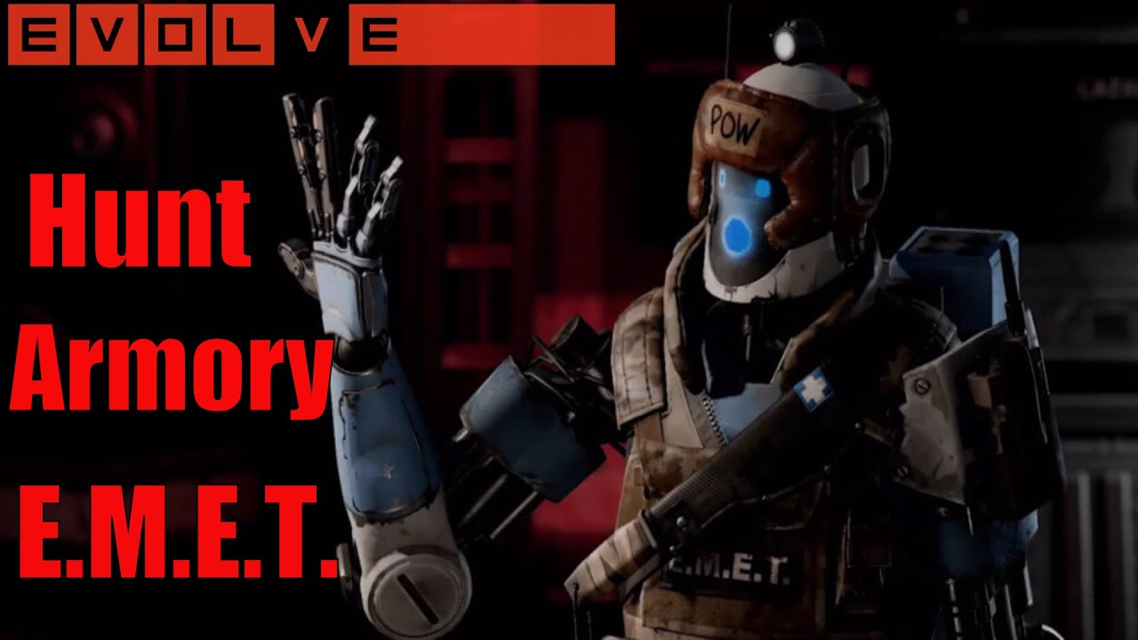 Evolve: Hunt - Armory - Emet (Live Commentary) - YouTube