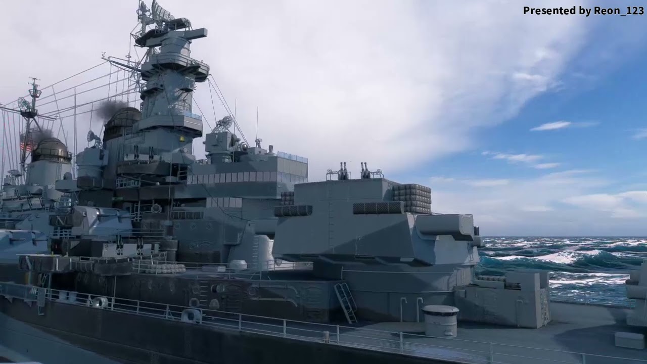 【WOWS / Genshin Impact 】 AR Klee dance atop the battleship Missouri ...