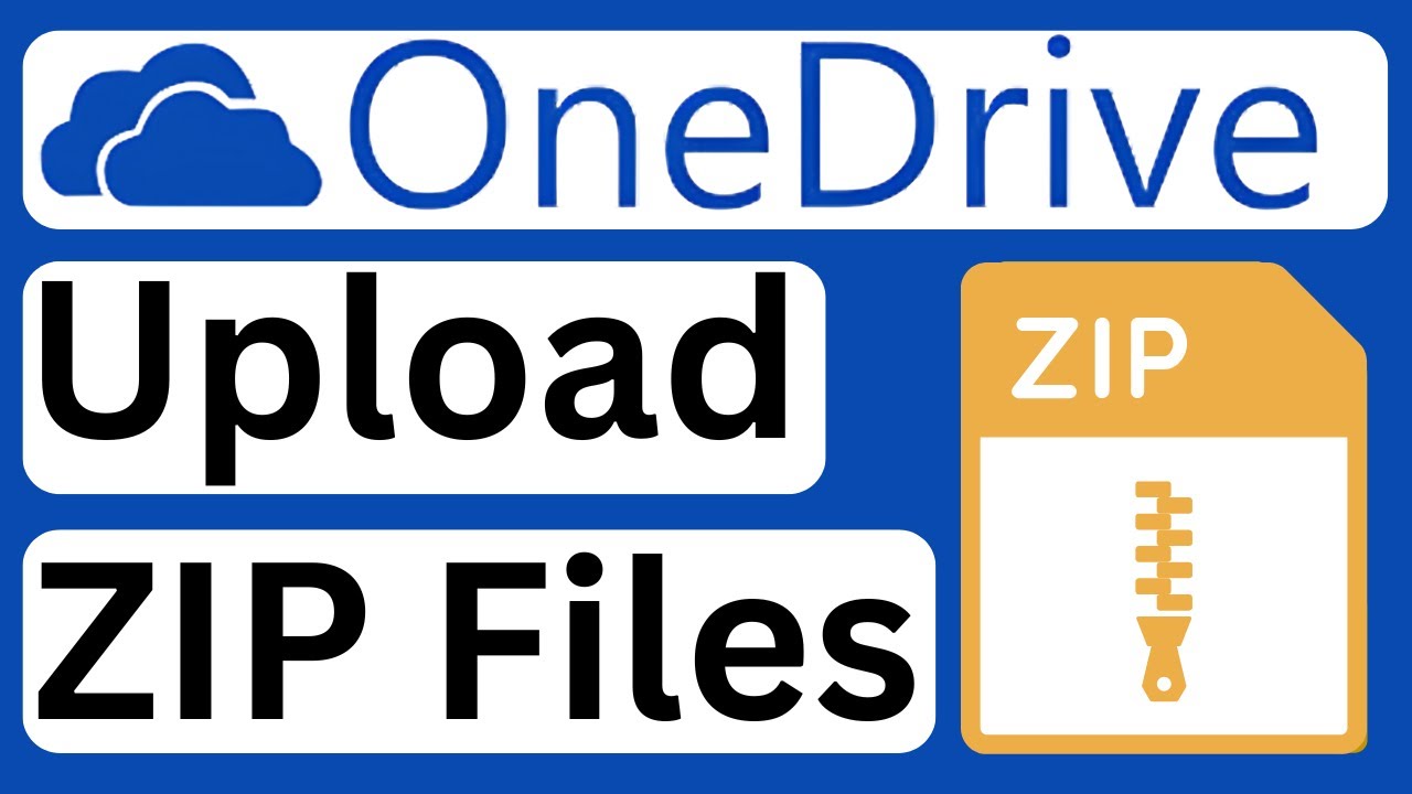 How to Upload ZIP Files to OneDrive - Easy to Follow - YouTube