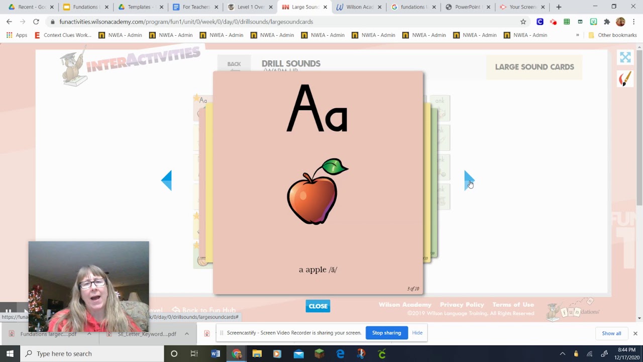 Fundations level 1 unit 4 week 2 day 5 lg cards - YouTube
