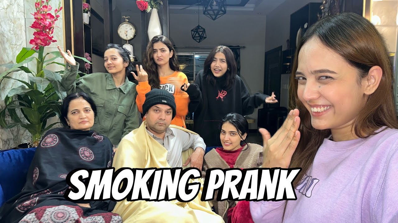 Smoking Prank with my Family | Sistrology |Fatima Faisal - YouTube