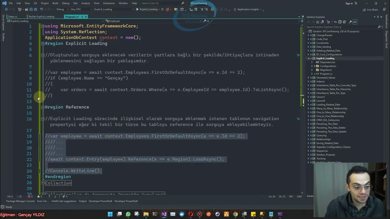 Entity Framework Core #43 - Loading Related Data - Explicit Loading - YouTube