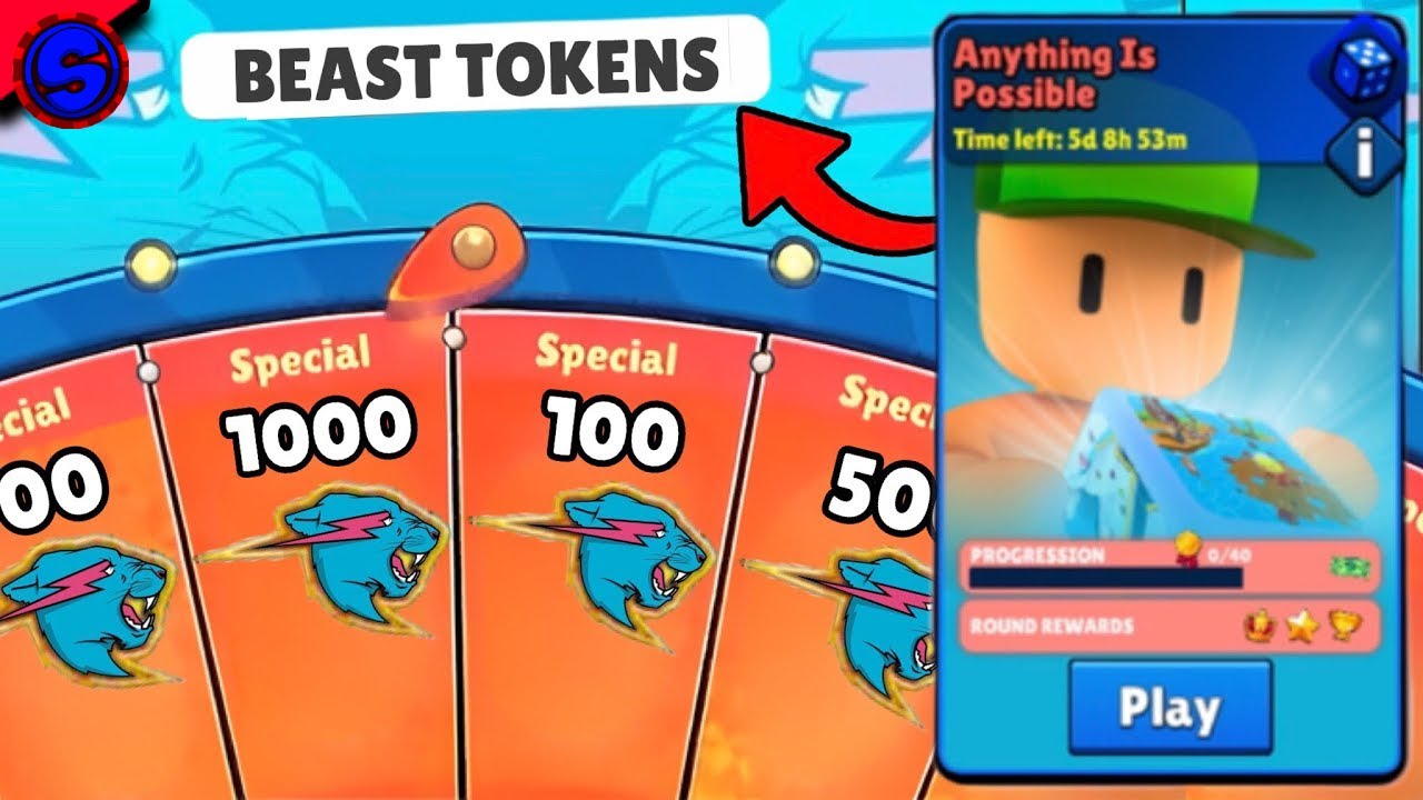 NUEVO EVENTO DE MrBeast Y NUEVA RULETA DE TOKENS MrBeast EN STUMBLE GUYS 0.53 - YouTube