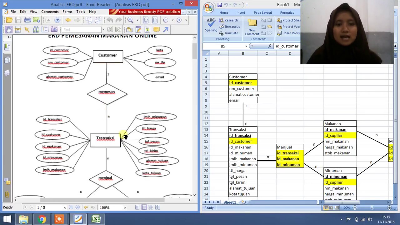 [TUGAS3] Analisis ERD Pemesanan Makanan Online - YouTube