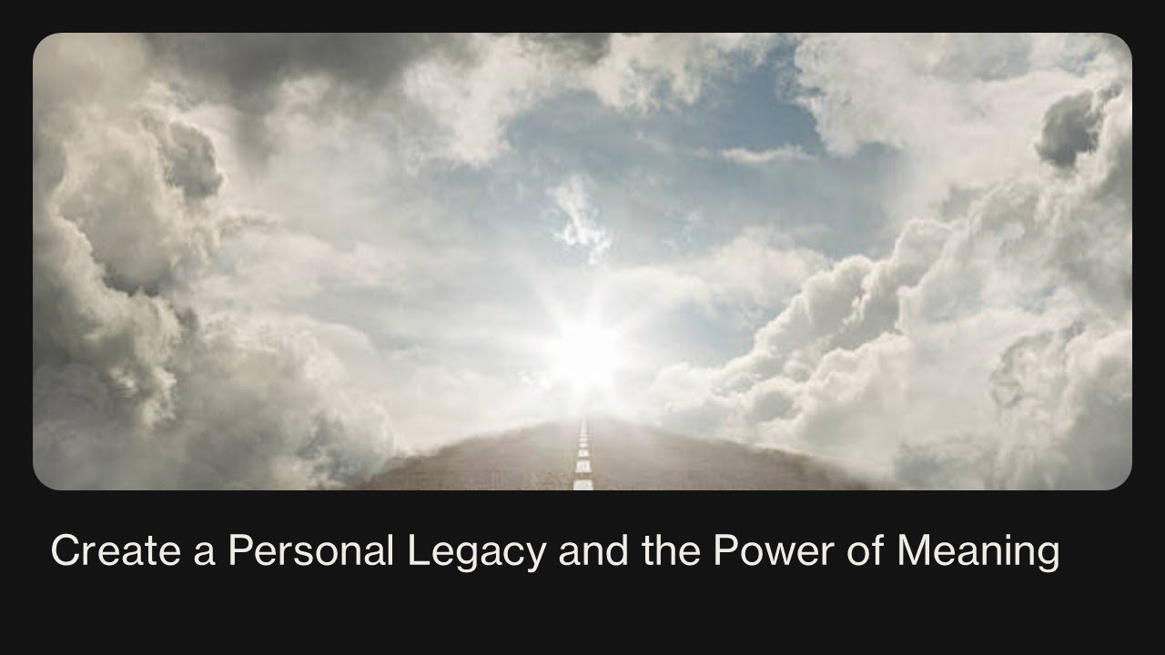 Crafting and Creating a Personal Legacy - YouTube