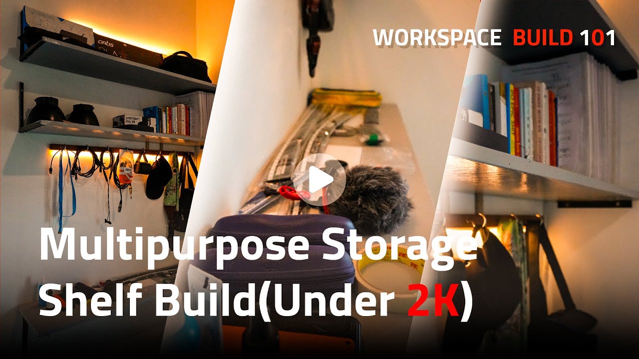 Multipurpose Storage Shelf Build | Workspace Build 101 | DIY - YouTube