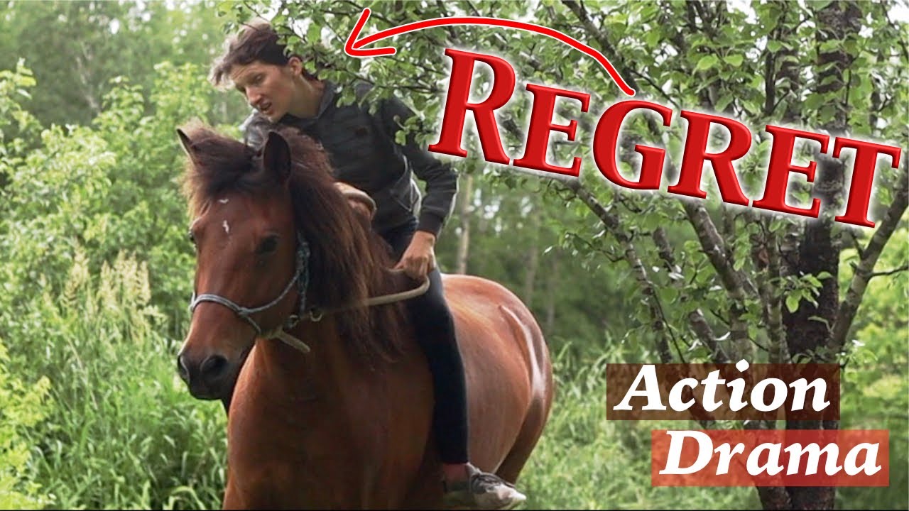 The stages of falling off your horse - YouTube