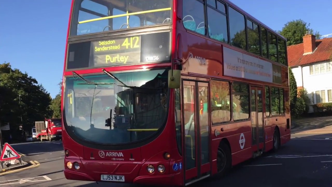 Journey on route 412 - Arriva London DW36 (LJ53NJK) - YouTube