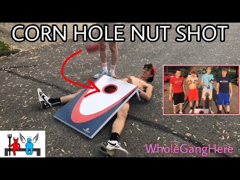 CORNHOLE NUTSHOT **Nut Shot Game** - YouTube