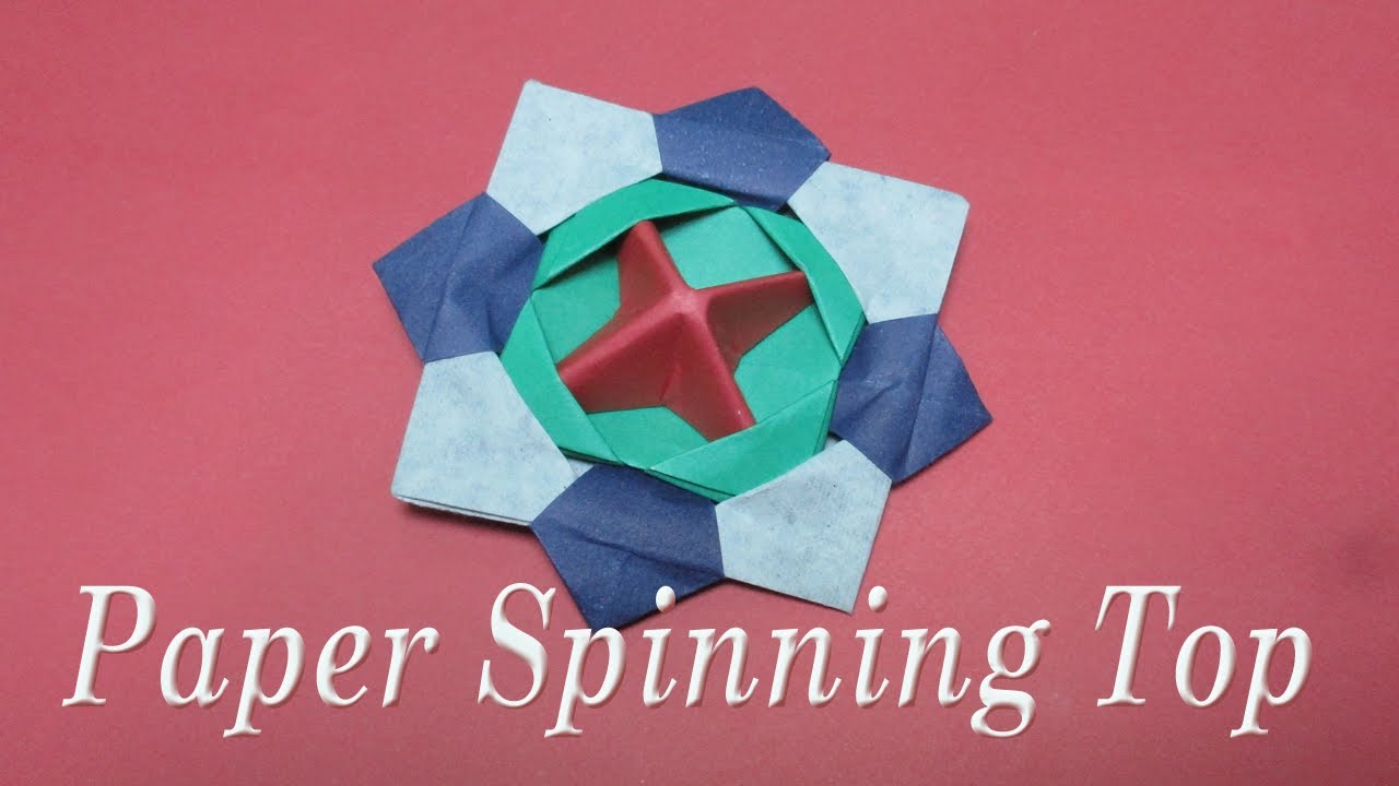 How to Make a Paper Top That Spins | Paper Crafts | DIA origami top ...