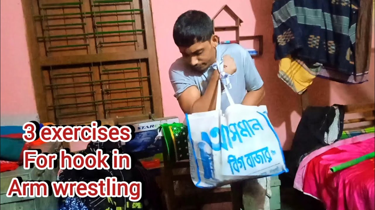 3 exercises for hook | Train hook in arm wrestling - YouTube