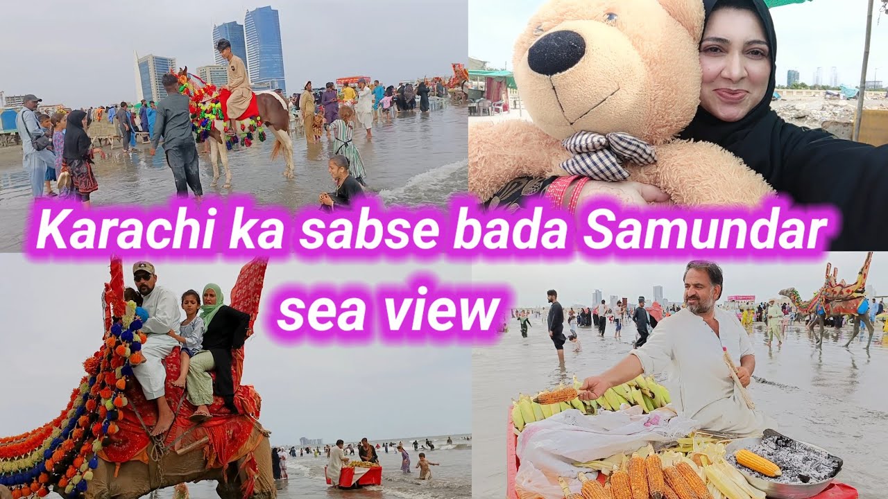 Karachi ka sabse🌊 Bada Samundar Sea View|CVO Beach Karachi|Big Ocean ...