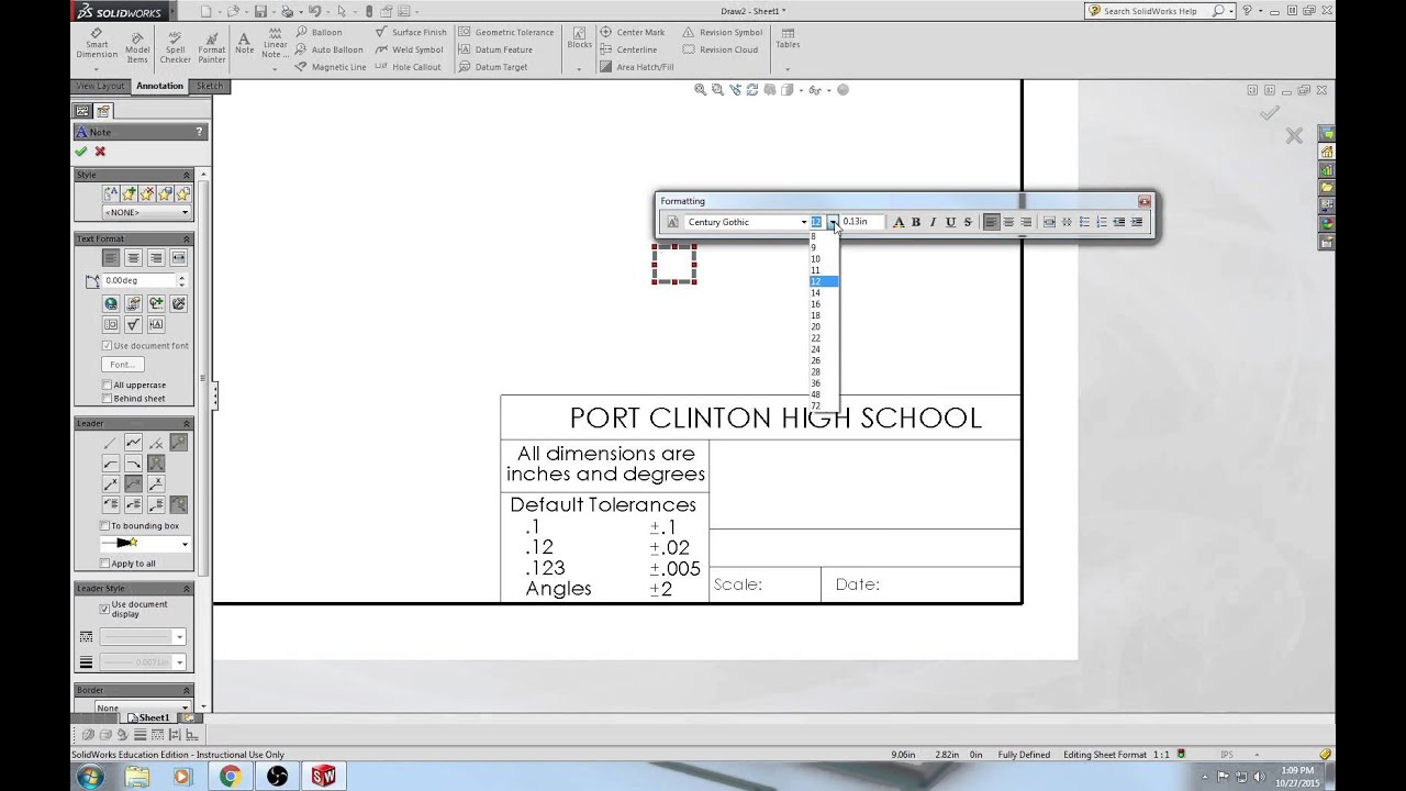 T2.2 Creating a Drawing Sheet Format - YouTube