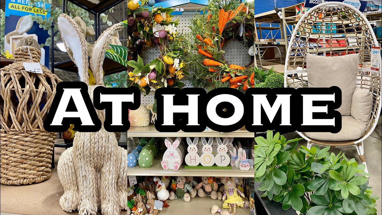 AT HOME STORE EASTER & SPRING DECOR 2023 • SHOP WITH WITH - YouTube