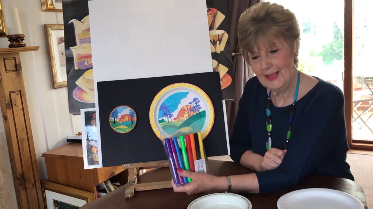 Clarice Cliff art lesson. Learn how to make a beautiful Clarice Cliff ...