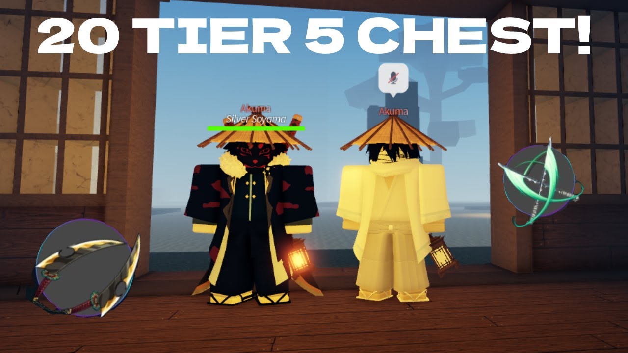 Farming 20 Tier 5 Chest! | Project Slayers - YouTube