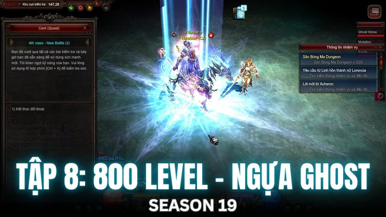 [SEASON 19] Tập 8: 800 Level - Master 4 - Ngựa Ghost | MU ONLINE SEASON ...