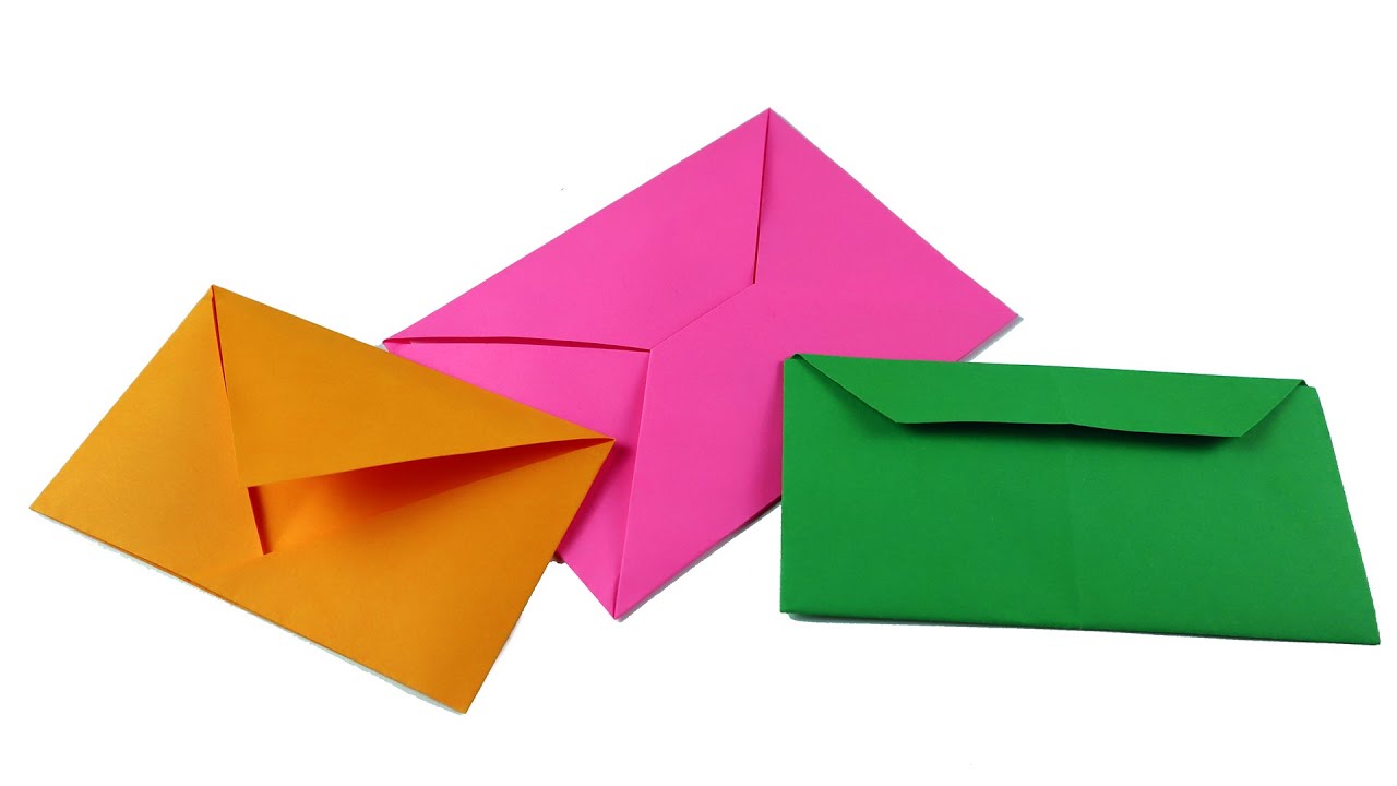 Easy Paper Envelope Tutorial - 3 Models (Easy) - YouTube