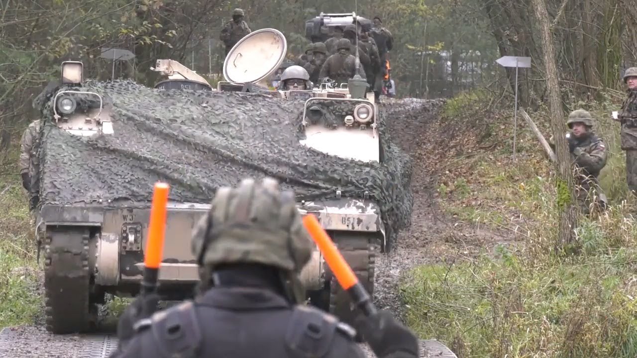 Polish & U.S. Armor Gap-Crossing Maneuvers - YouTube