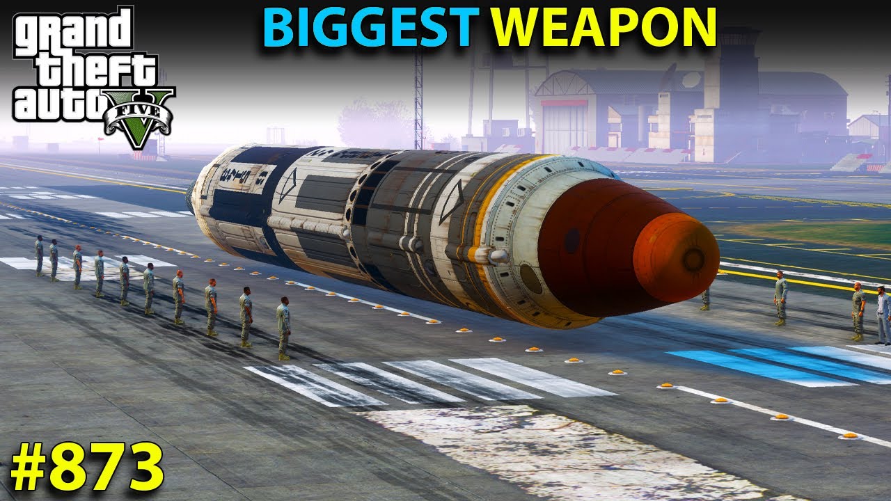GTA 5 : BIGGEST ALIEN WEAPON OF ARMY | GTA 5 GAMEPLAY #873 - YouTube