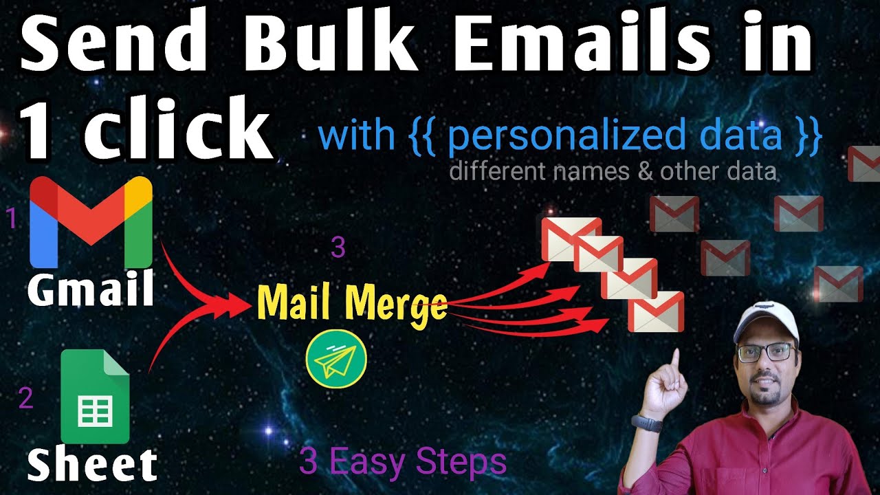 Gmail Se 500+ Emails Ekbar Me Kaise Bheje - YouTube