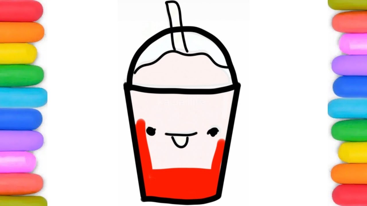 How to draw a Shake Glass || Easy to Draw - YouTube