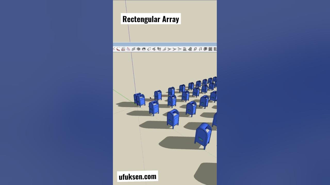 Sketchup Rectengular Array Sketchupplugins Youtube