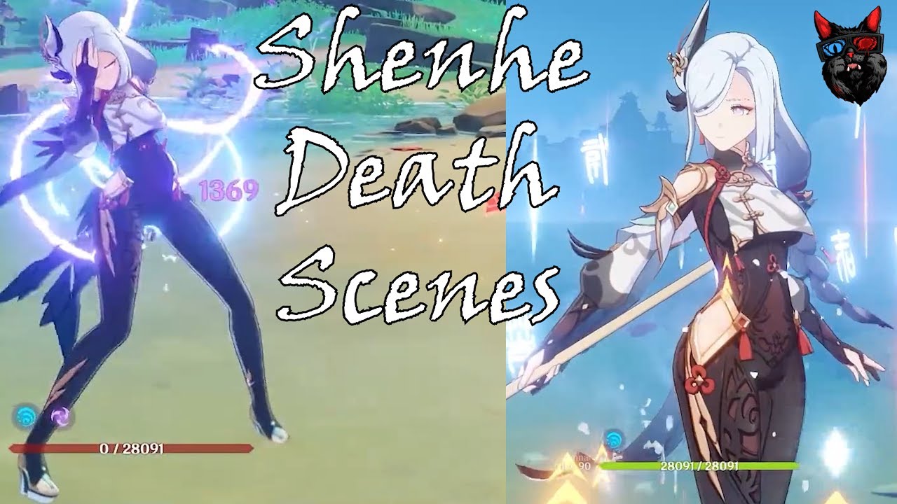 Shenhe death scenes - Genshin Impact [English voice] - YouTube