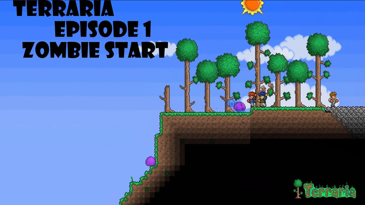 CrazyShowPresent:Terraria Let's Play Episode 1 Zombie Start... :( - YouTube