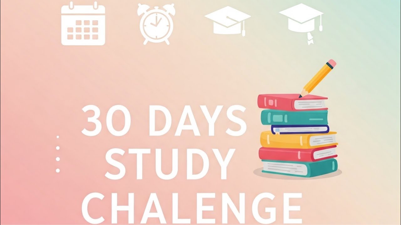 30 days challange for study 🍇🤓⏰ - YouTube