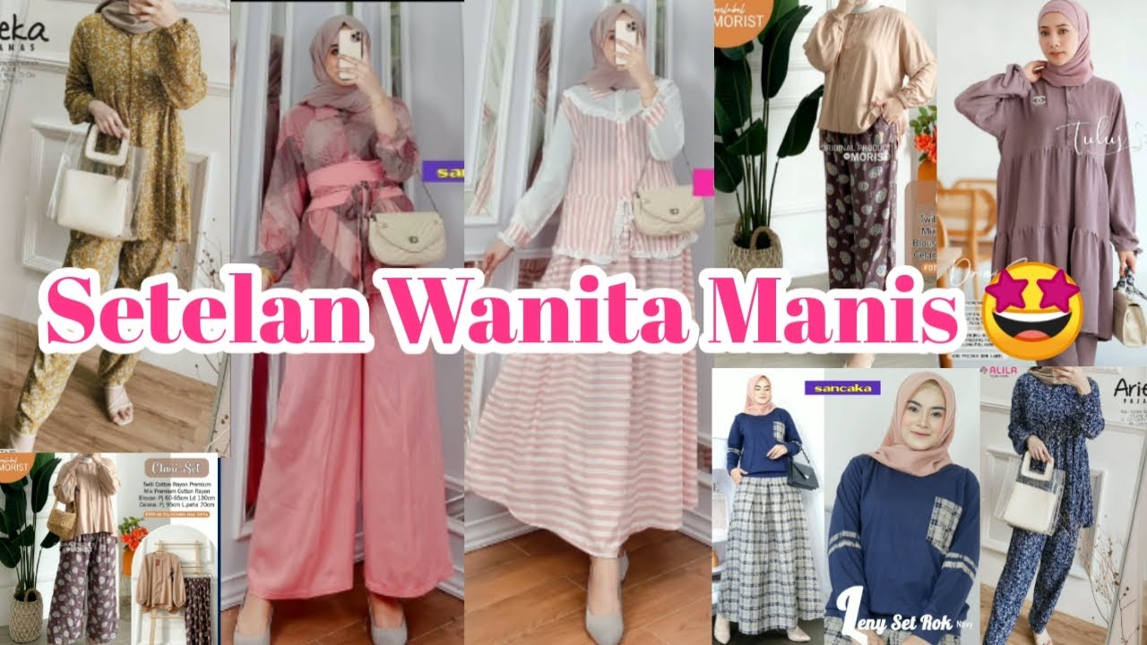 Baju One Set Terbaru 2022 ! Model Setelan Wanita Simple dan Mewah - YouTube