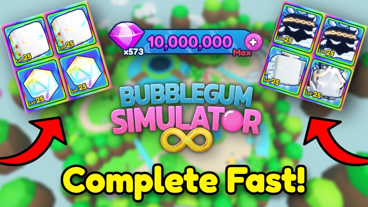 How To Complete Bubble Gum Simulator INFINITY Fast! - YouTube