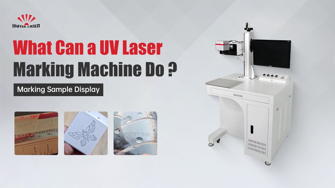 UV Laser Marking Machine - More Marking Applications Display in Video ...