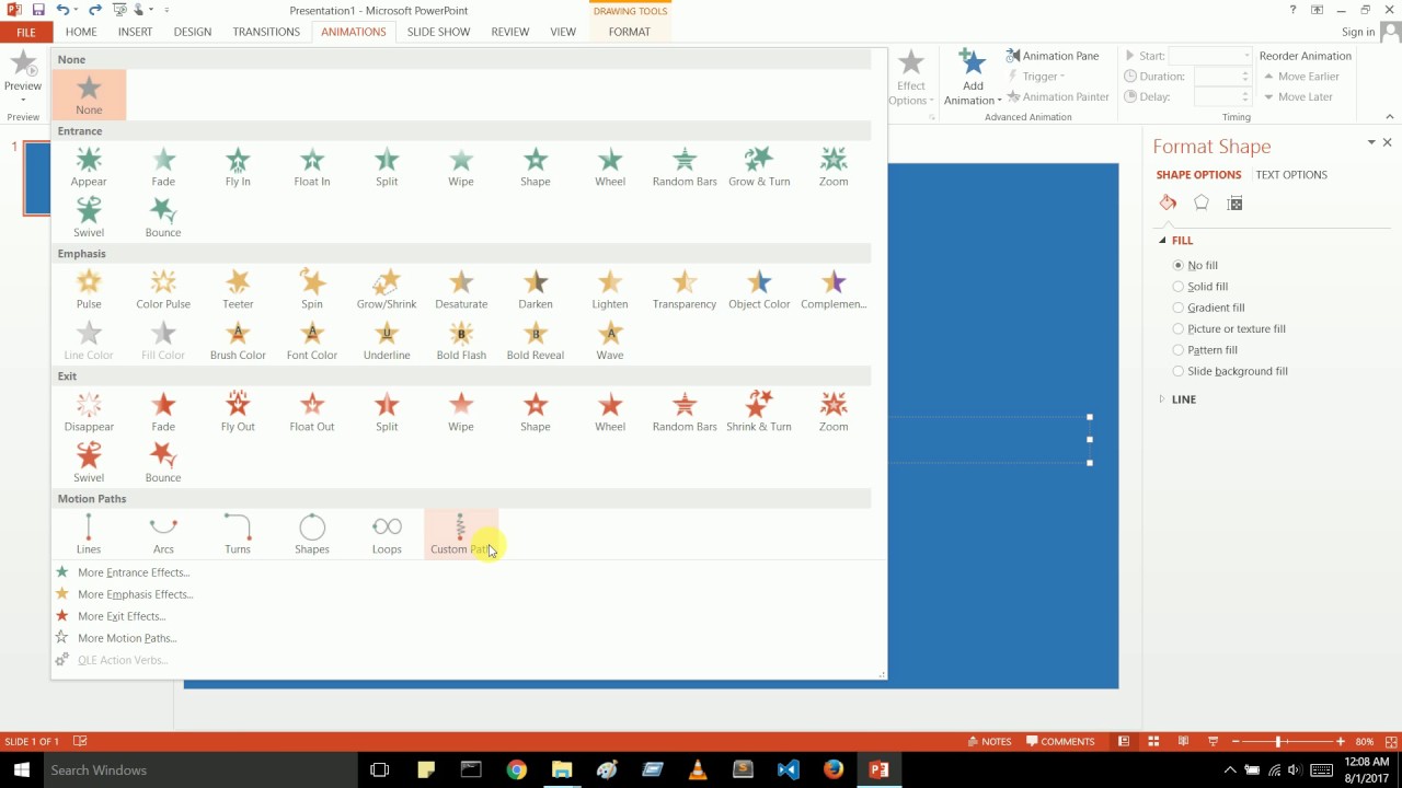 Power Point Basic Animation Tutorial 2017 | Full Tutorial For Beginners ...