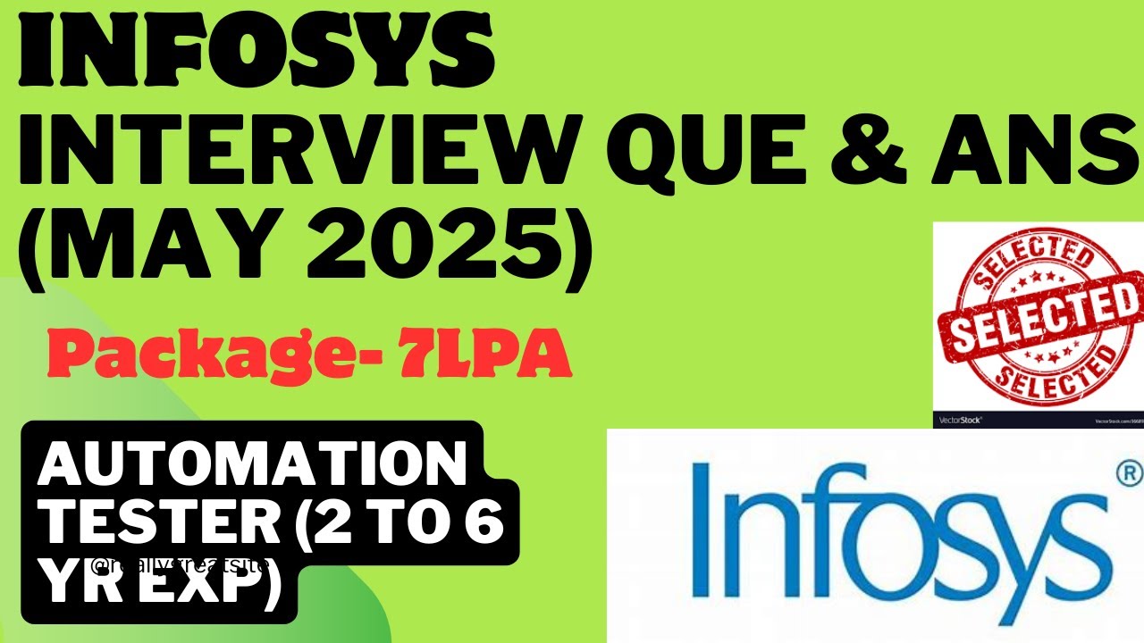 Infosys Interview Questions | Selenium | JAVA | Real Time-Scenario Base ...