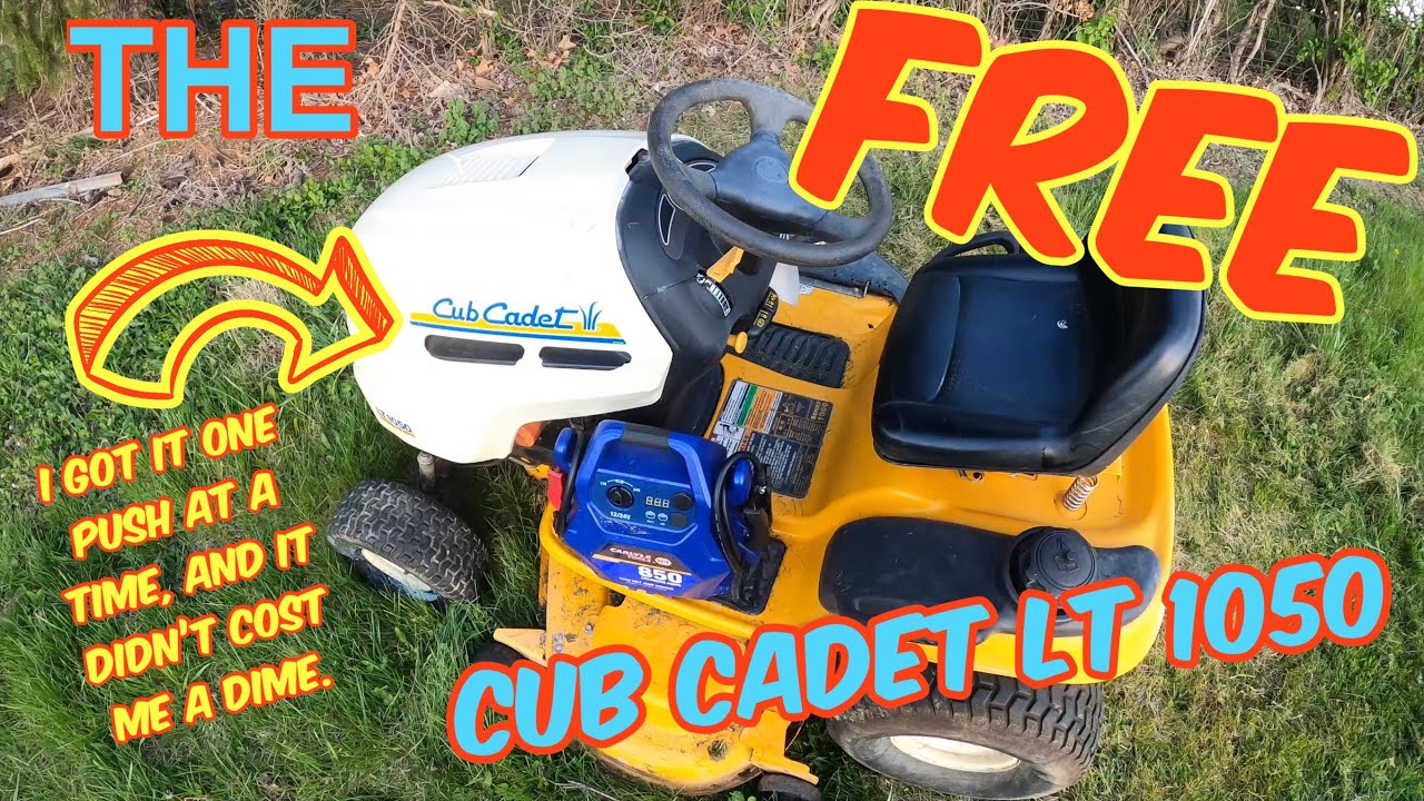 FREE Cub Cadet LT1050 WILL IT DRIVE??? - YouTube