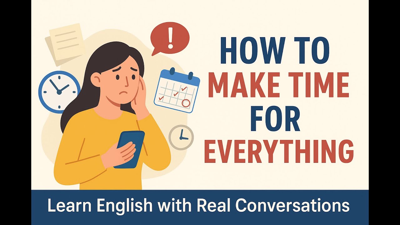 How to Make Time for Everything | Easy English Podcast for Beginners ...
