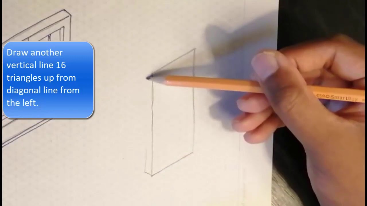 How to draw a window and door in isometric - YouTube