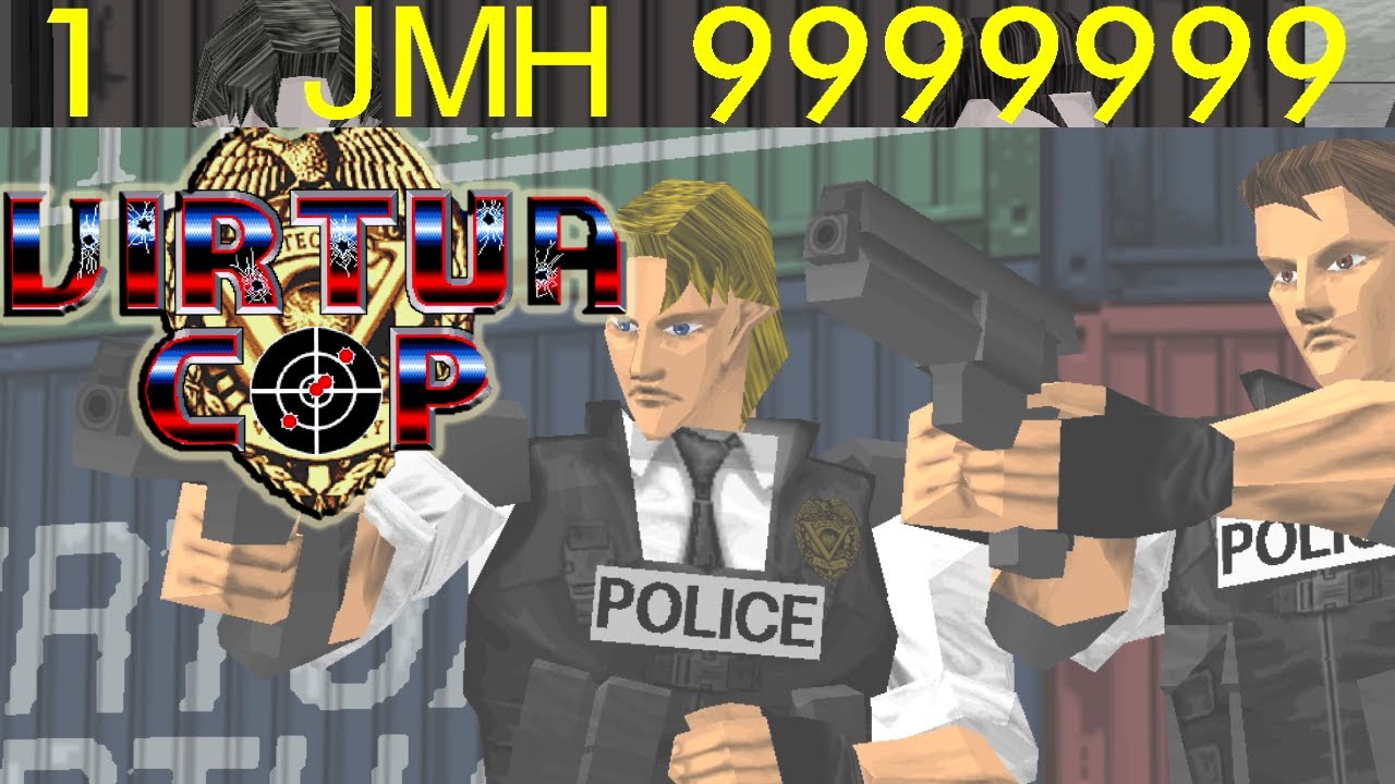 Virtua Cop (Arcade) - No Damage - 9,999,999 - YouTube