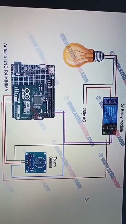 touch sensor with led or table lamp with Arduino Uno #arduino # ...