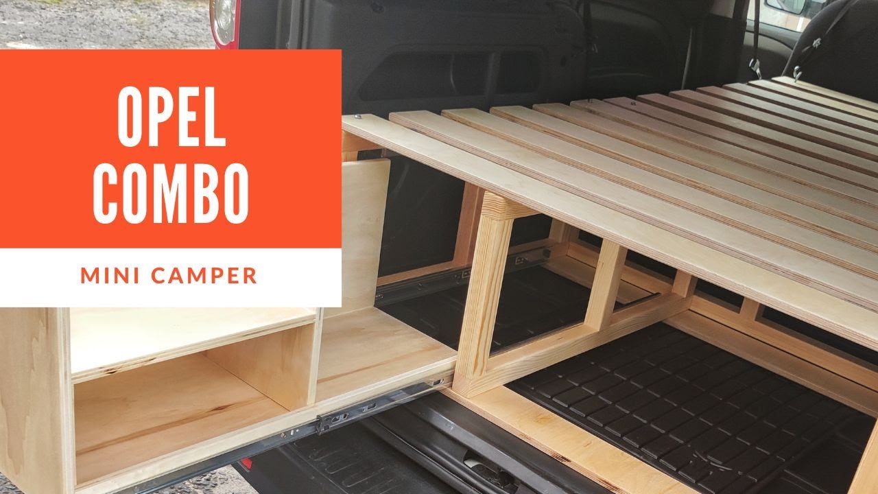 Opel COMBO Mini Camper Conversion in 2 minutes - YouTube