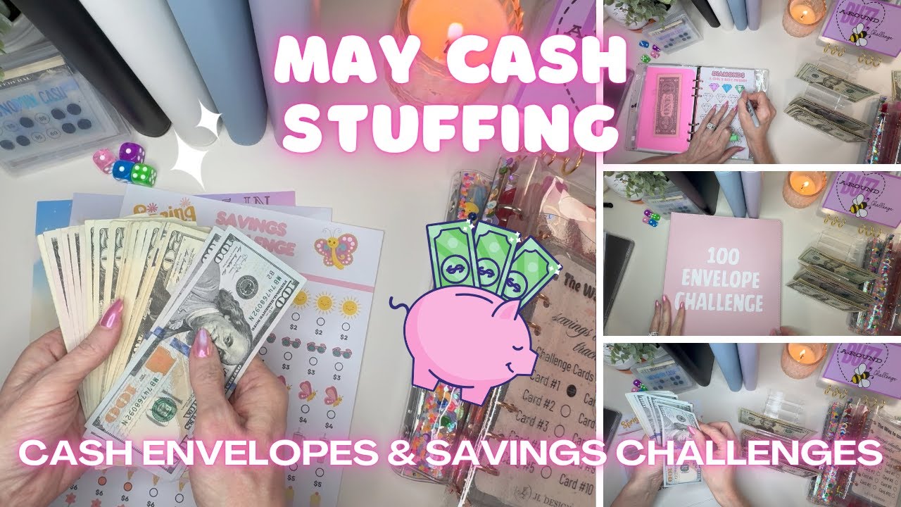 NEW May Cash Stuffing #1 | Cash Envelopes & Savings Challenges 💵💐 ...