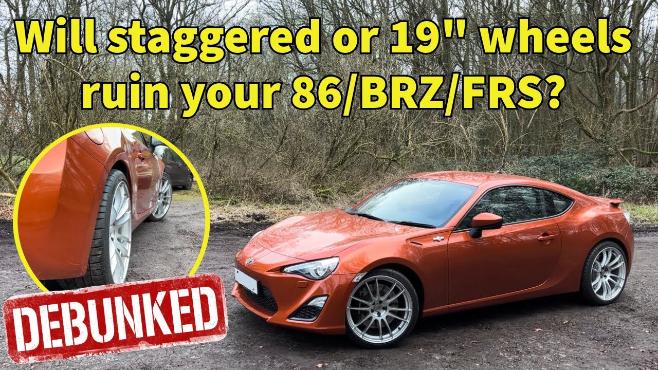 Will staggered or 19" wheels ruin your 86/BRZ/FRS? - YouTube