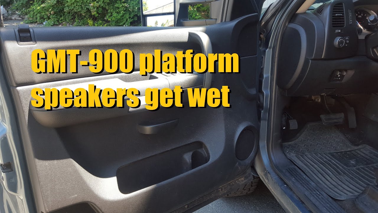 GM Trucks speakers get wet (GMT-900) | AnthonyJ350 - YouTube