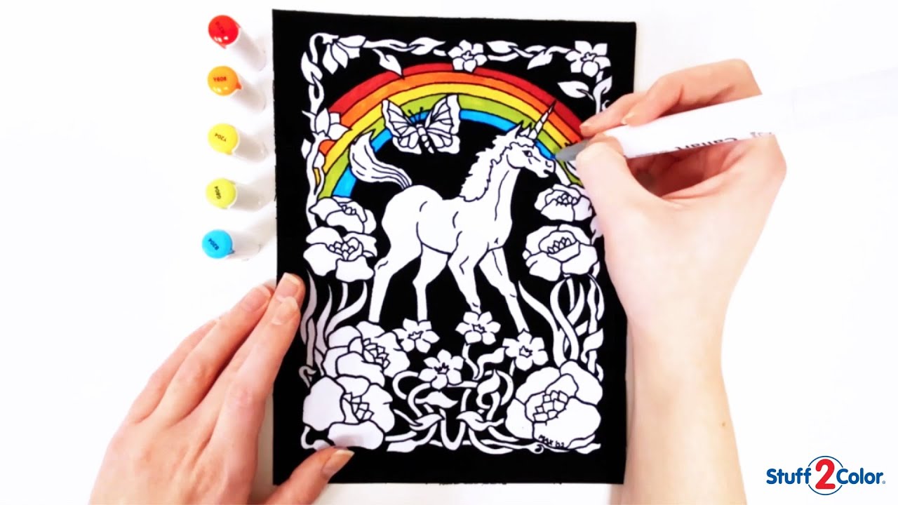 Awesome Fuzzy Coloring Poster Timelapse - Super 18 Pack (Artistic ...