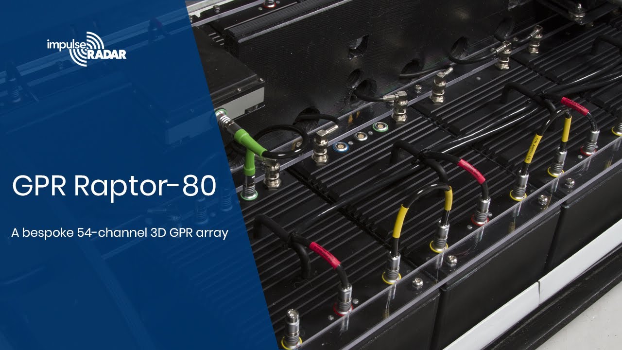 ImpulseRadar GPR Raptor-80 Bespoke 54-Channel Solution - YouTube